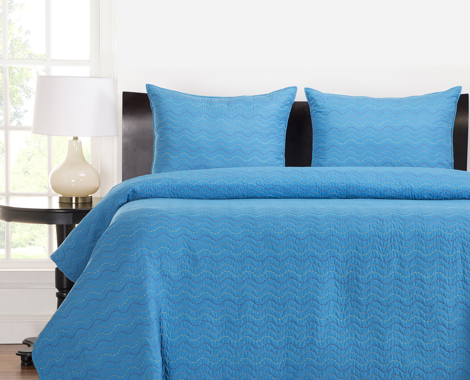 Stitched Cerulean Blue by Crayola Bedding - BeddingSuperStore.com
