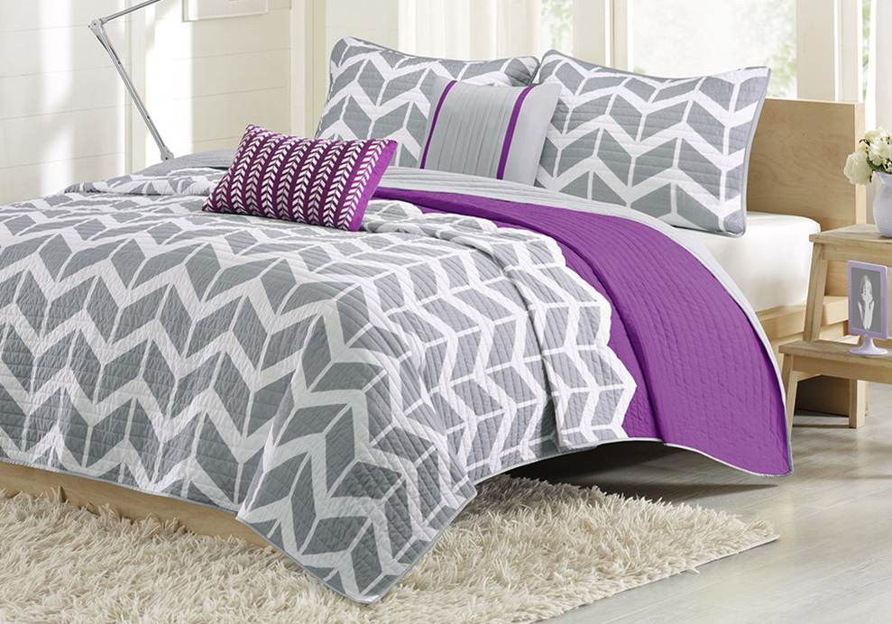 Nadia Purple by Intelligent Design - BeddingSuperStore.com