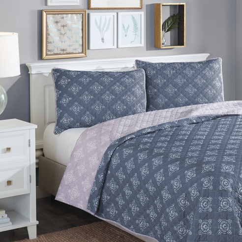 Wesley Blue by Marble Hill - BeddingSuperStore.com