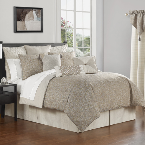 Spencer Mocha Comforter Set - Queen - BeddingSuperStore.com